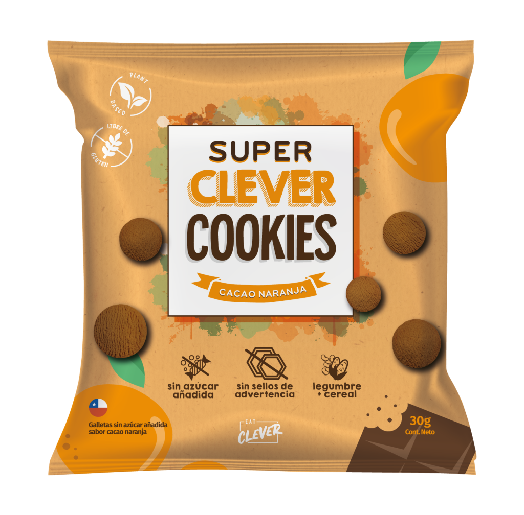 Super Clever Cookies Mini | Cacao Naranja 30g – Eat Clever
